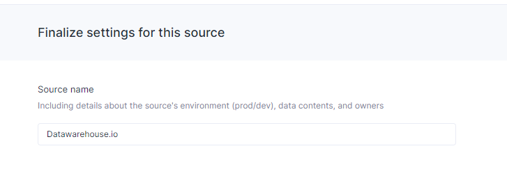 Datawarehouse.io for Hightouch Setup Guide